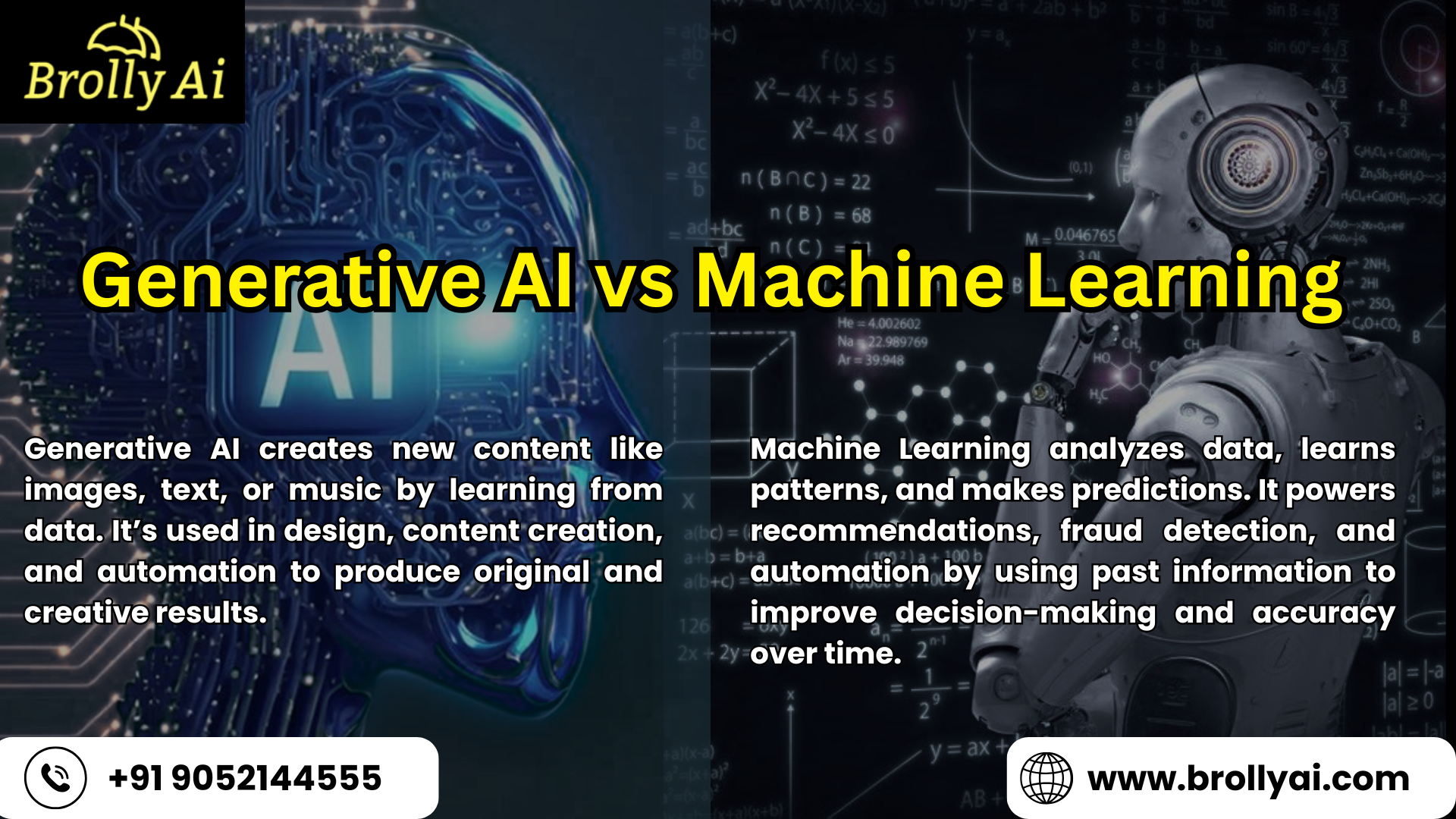 Generative AI vs Machine Learning- Explained for Everyone